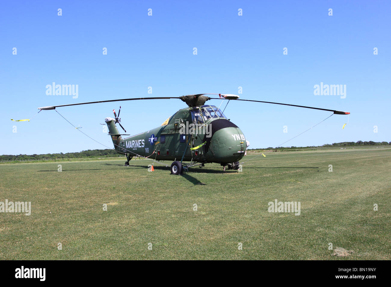 Restored Vietnam era UH-34D 'Stinger' helicopter Long Island NY Stock ...