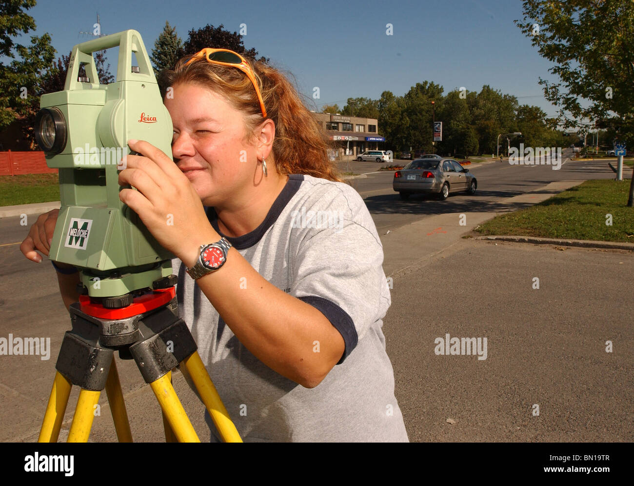 Woman topographer hi-res stock photography and images - Alamy