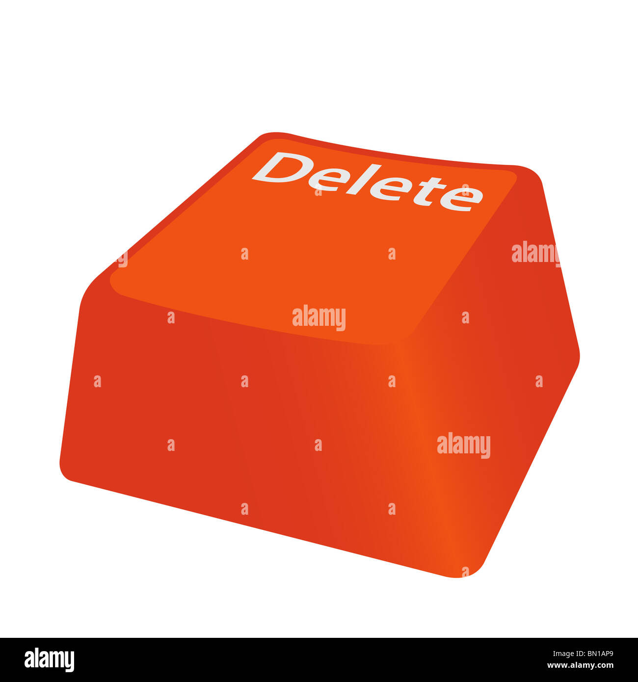 Red Del key Stock Photo - Alamy