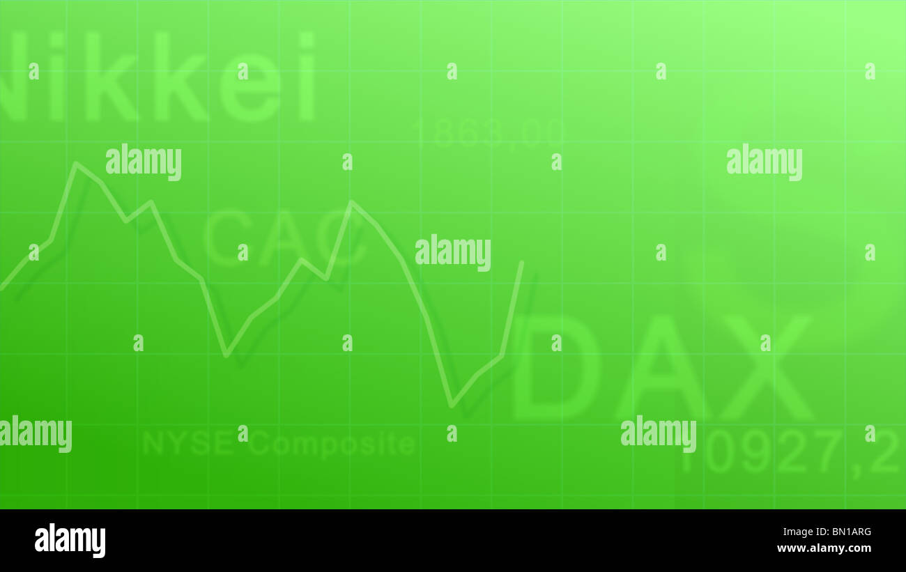 Abstract background - the abbreviation of stock indices and exchange rate diagram Stock Photo ...