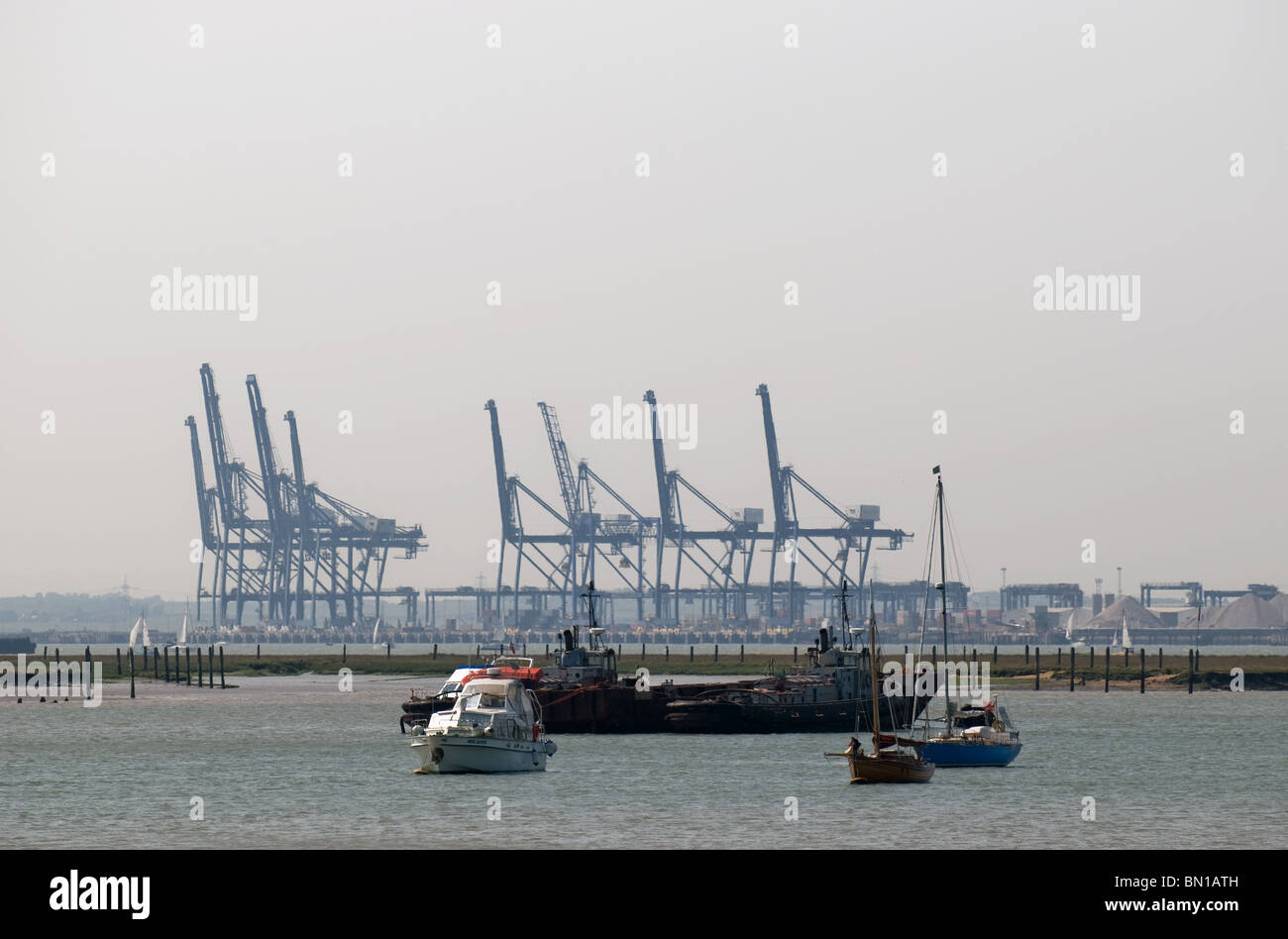 Sheerness docks on the Isle of Sheppey in Kent Stock Photo - Alamy