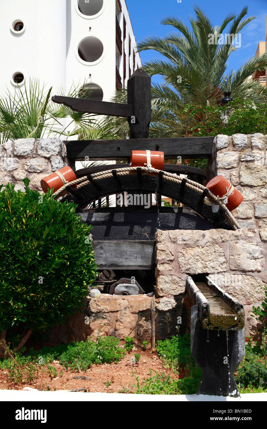 Front view of a waterwheel (noria Stock Photo - Alamy