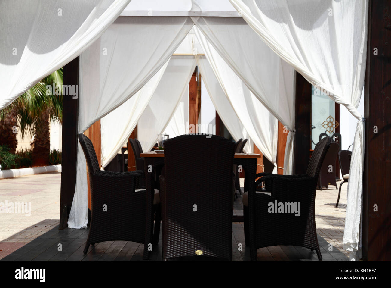 Chill-out style bar terrace Stock Photo - Alamy