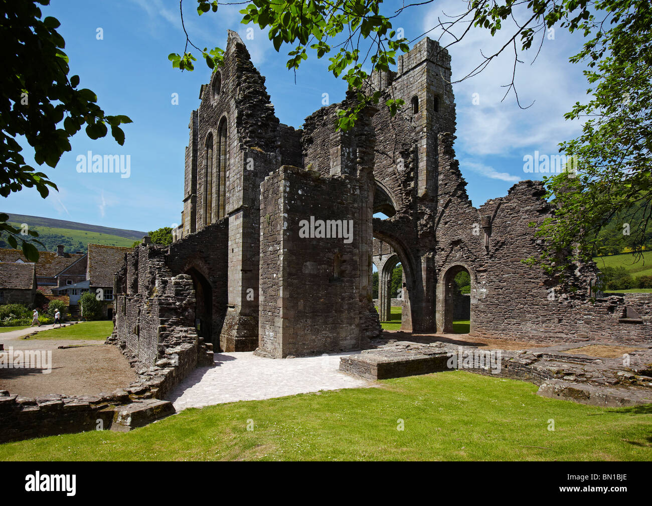 Llanthony Abbey in South Wales, UK Stock Photo - Alamy