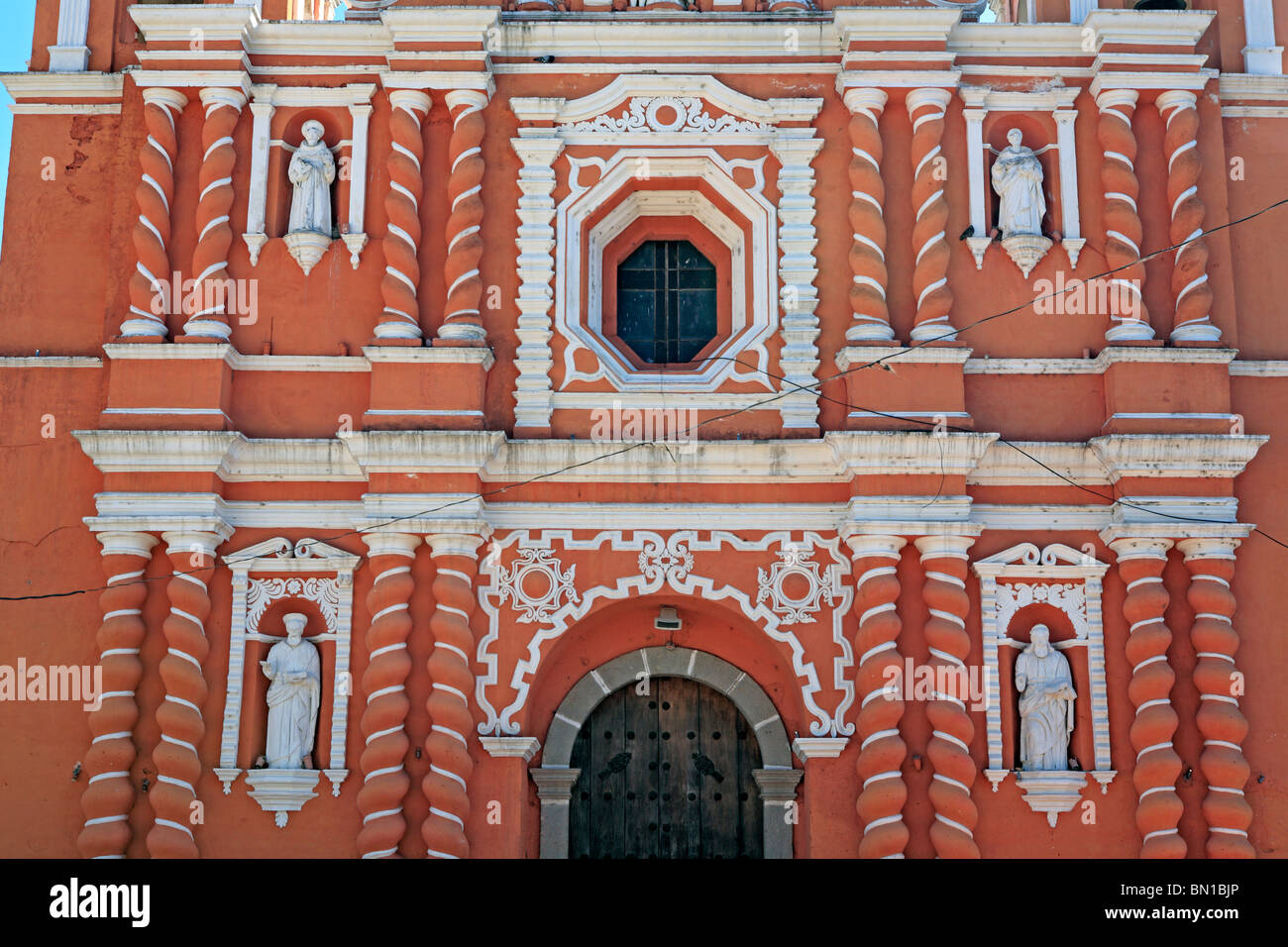 Church of Our Lady de la Asuncion, Jocotenango, near Antigua Guatemala ...