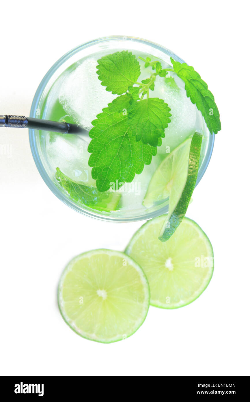 Cold green cocktail ice Cut Out Stock Images & Pictures - Alamy