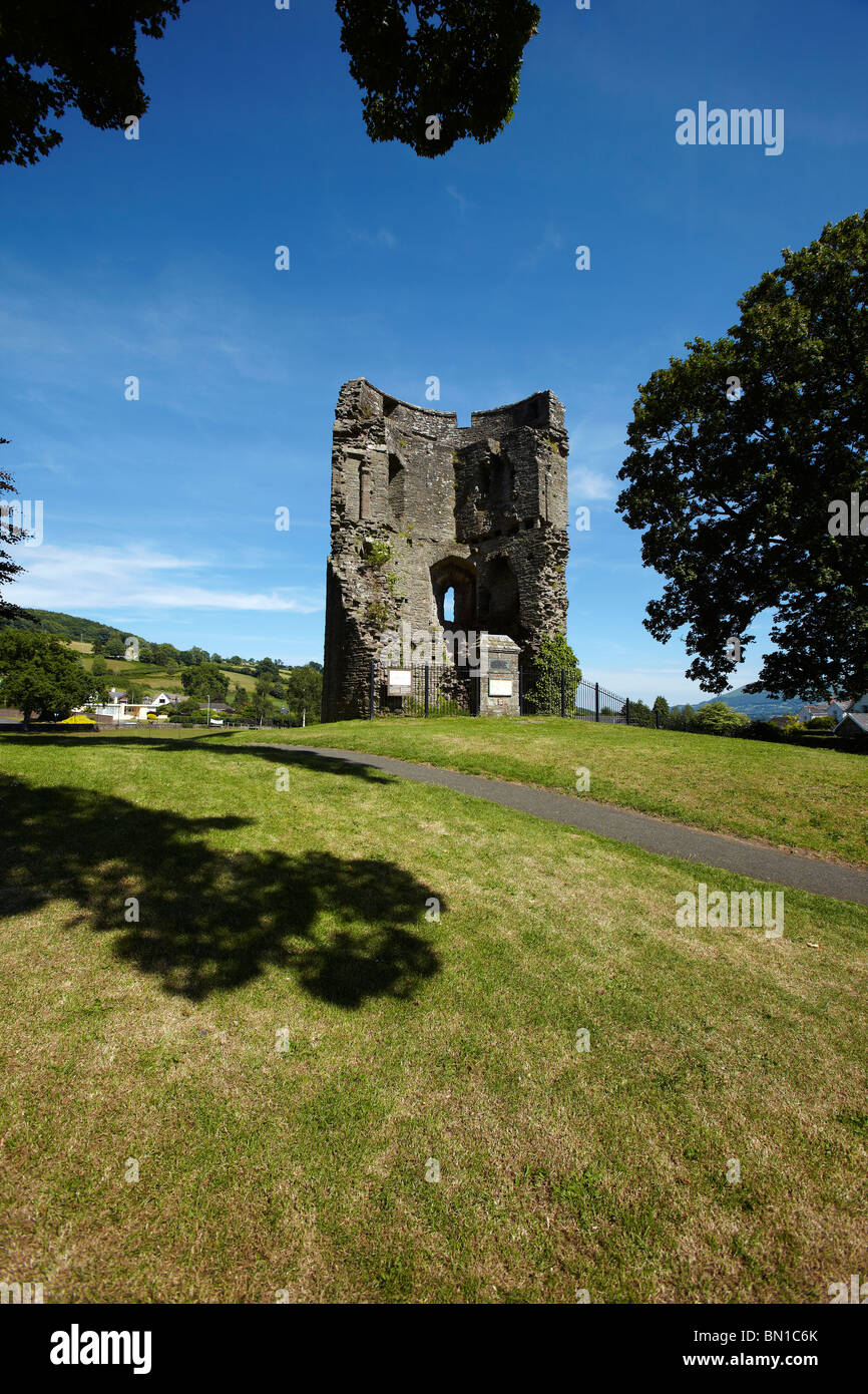 Crickhowell Castle, Crickhowell, Brecon Beacons, Wales, UK Stock Photo ...
