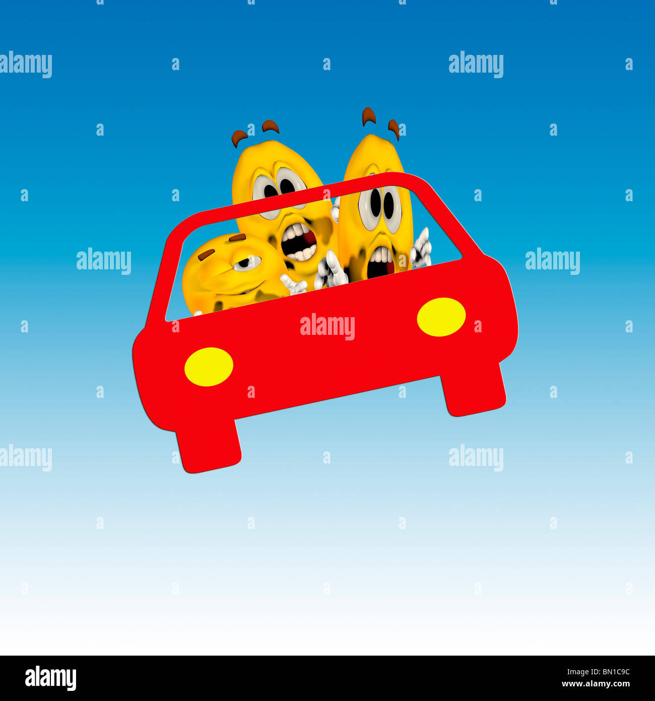 Emoticons, Graphic Illustration depicting dangerous drunken driver and ...