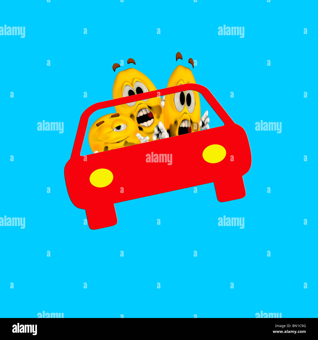 Emoticons, Graphic Illustration depicting dangerous drunken driver and ...