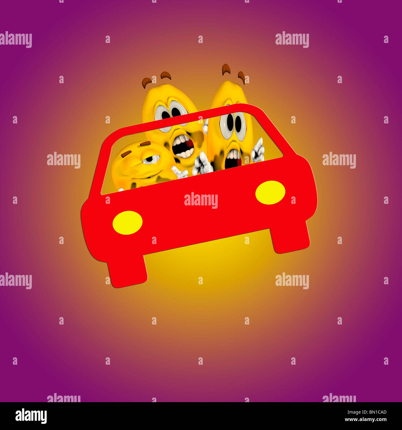 Emoticons, Graphic Illustration depicting dangerous drunken driver and ...