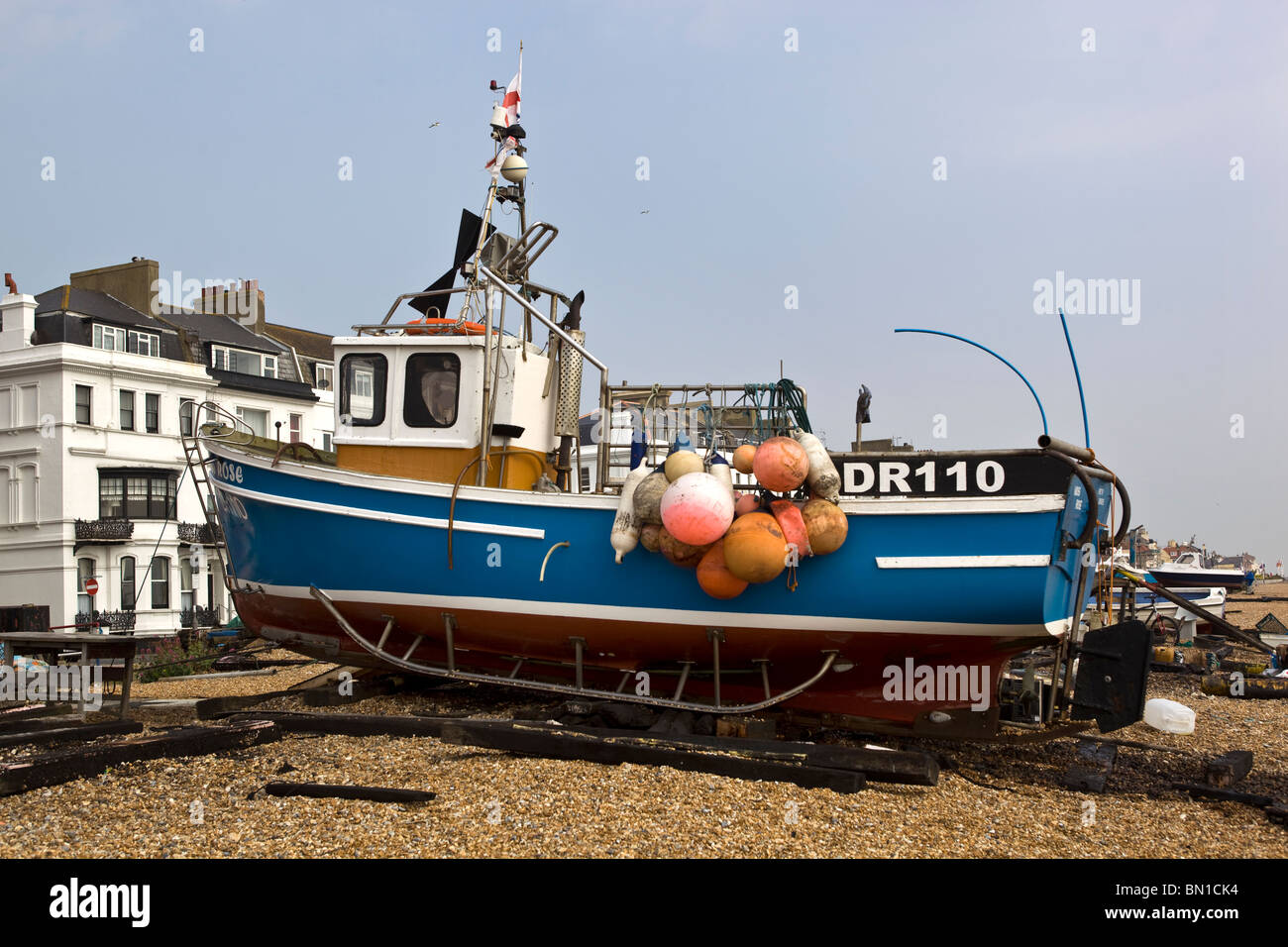 Fishing Boat on the Beach at Deal Kent Stock Photo - Alamy
