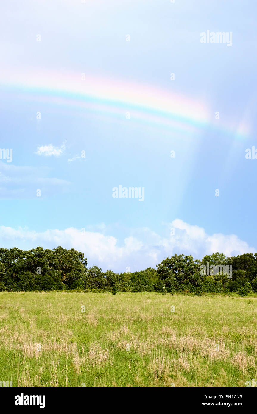 Rainbow over the Rapids Lake unit of the Minnesota Valley National ...