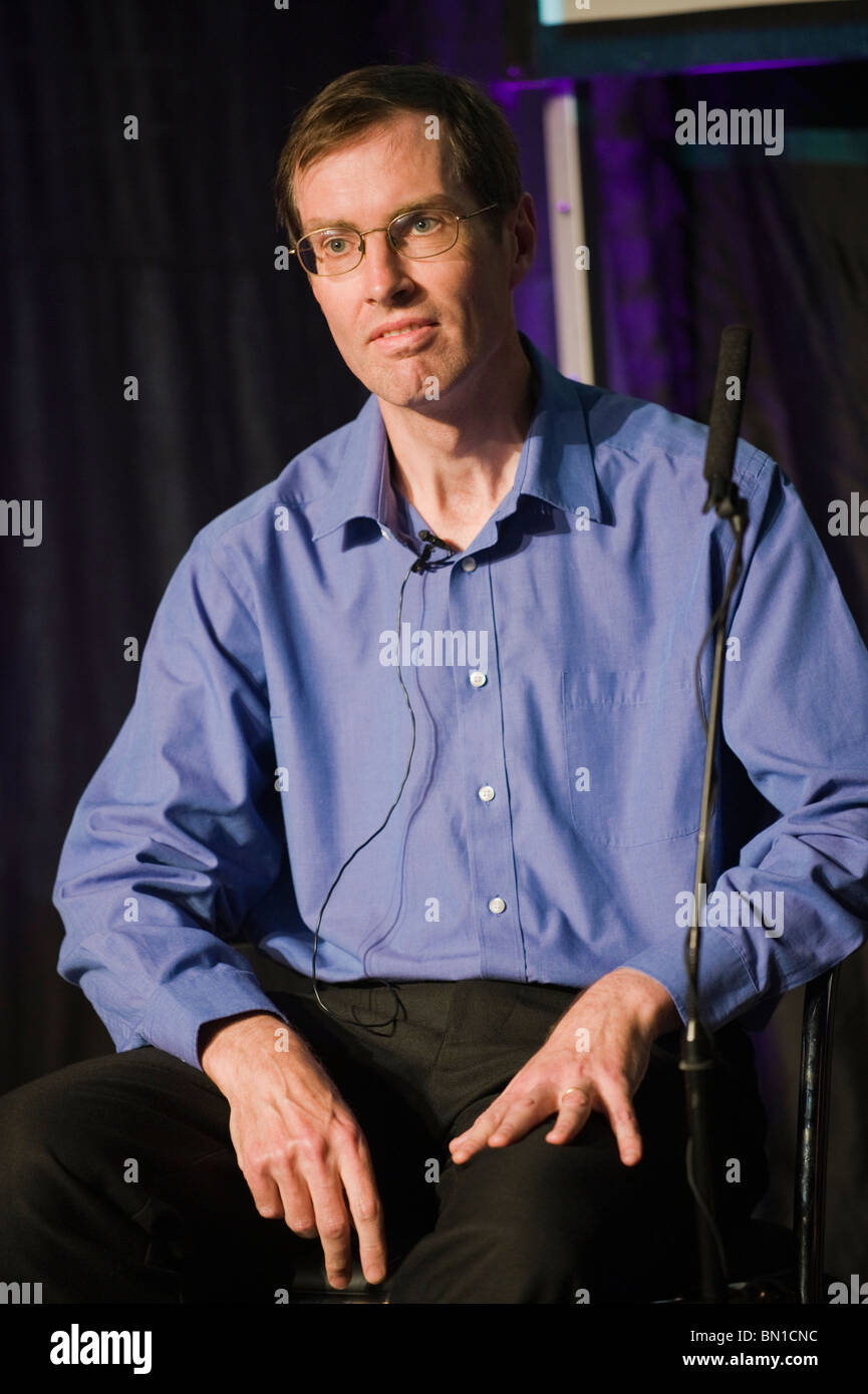 Author and journalist Nicholas Clee pictured at Hay Festival 2010 Hay ...