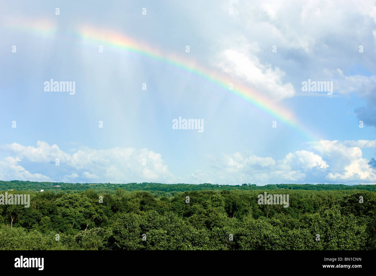 Rainbow over the Rapids Lake unit of the Minnesota Valley National ...