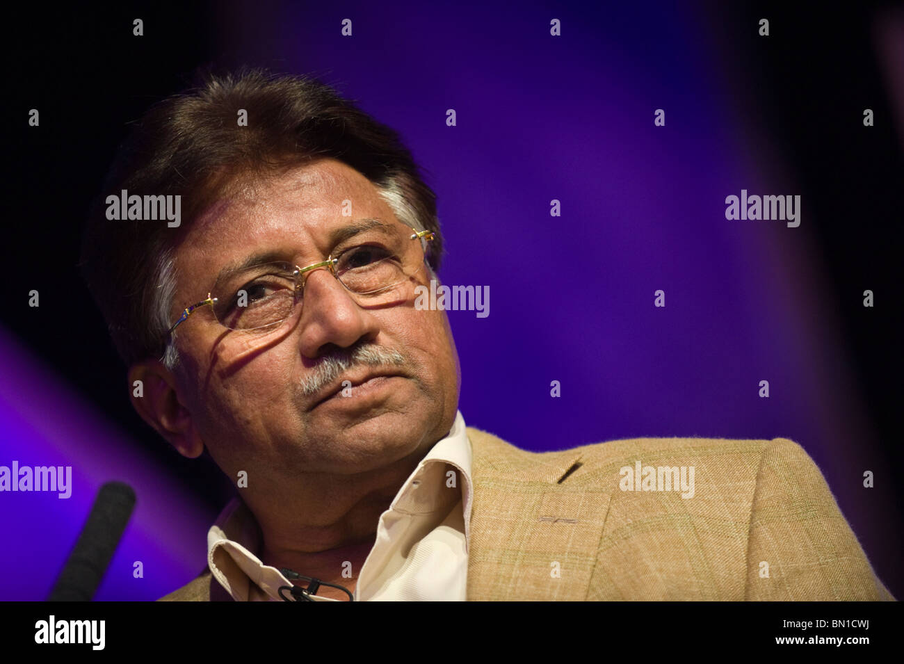 Former President of Pakistan General Pervez Musharraf pictured speaking ...