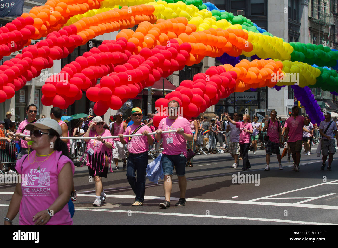 NYC Pride Balloon Arches at the 2010 Gay Pride parade in New York City ...