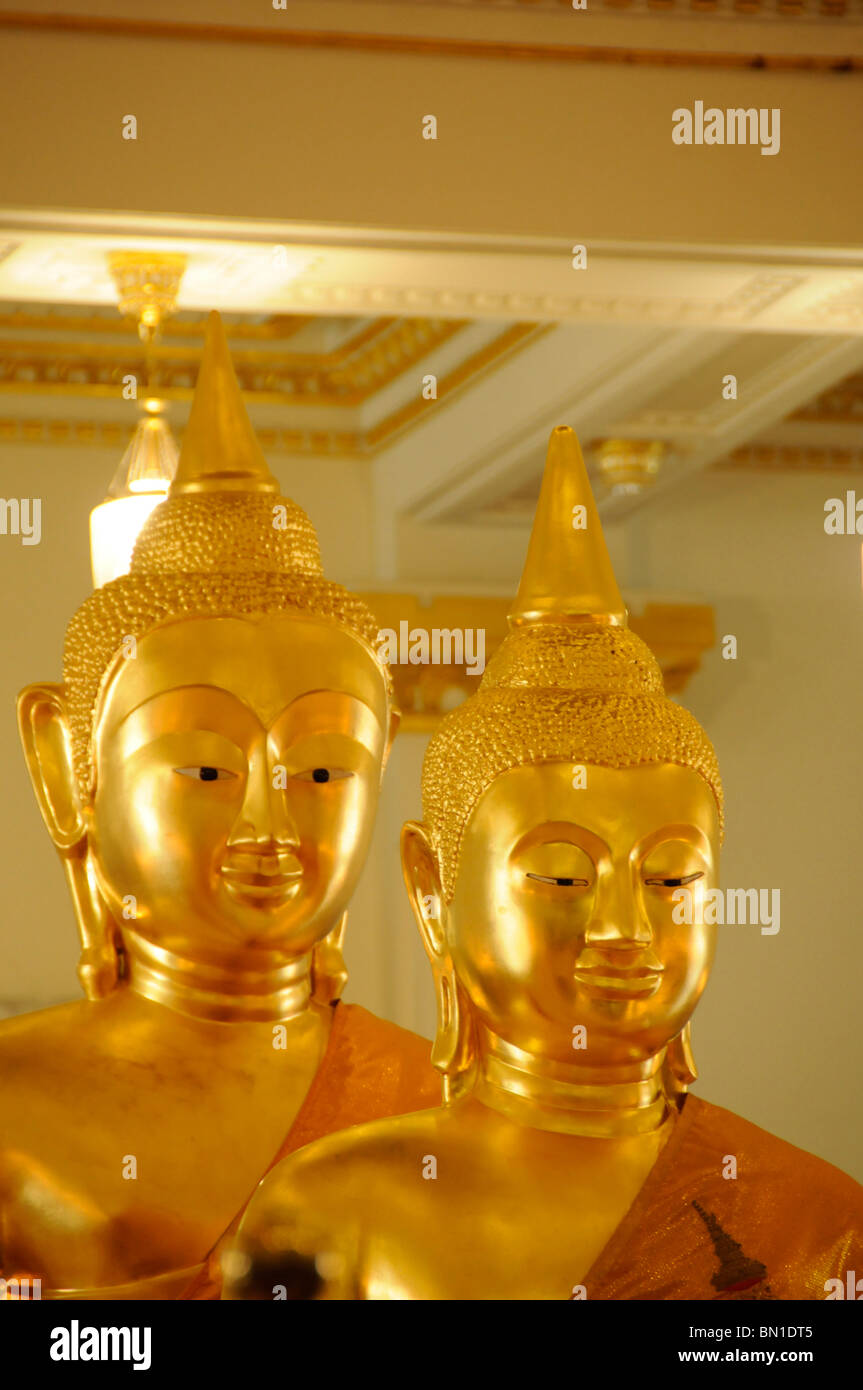 golden buddha staue's , wat sothorn temple , cha cheng sao province ...
