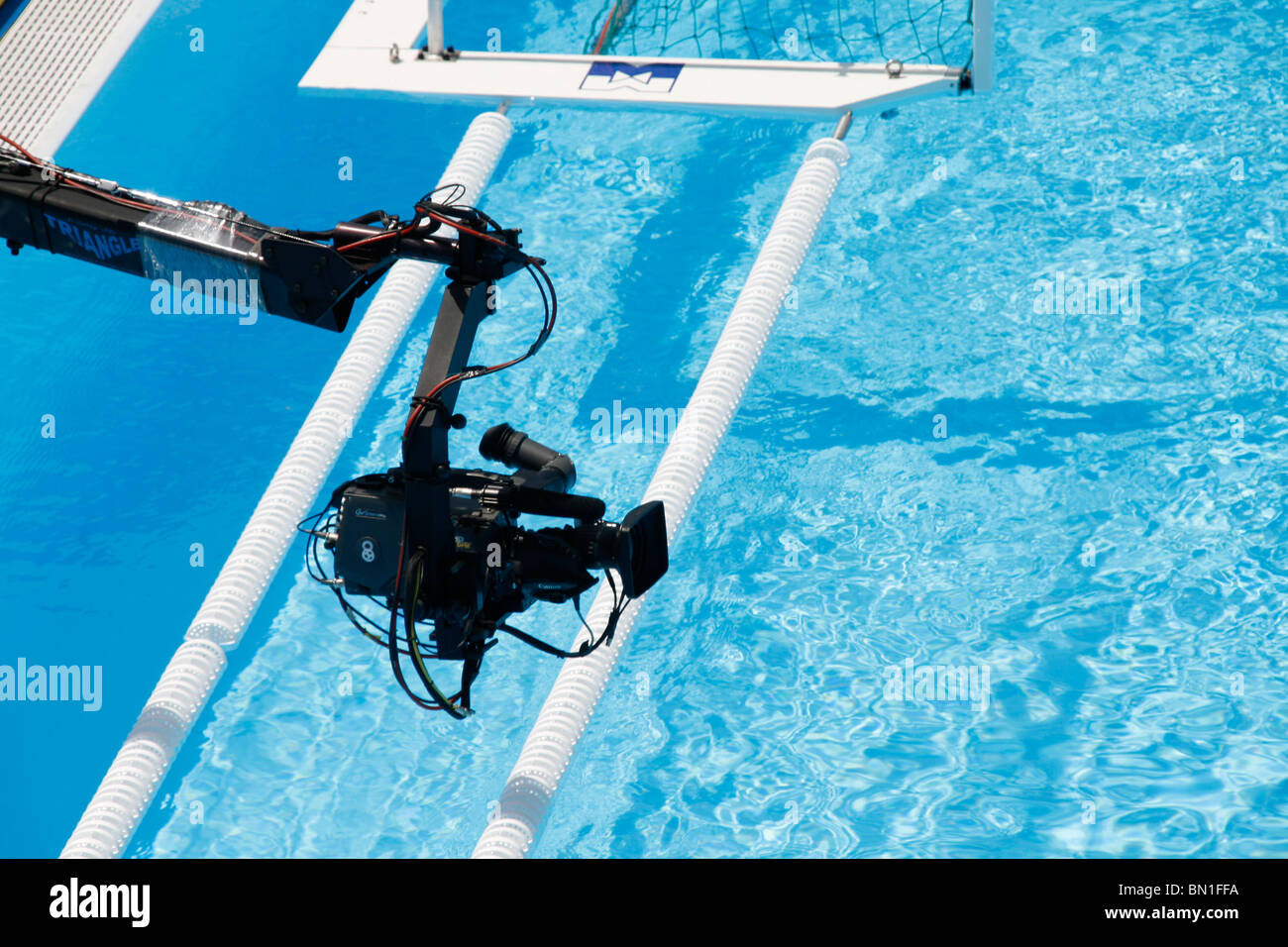 empty olympic type water polo swimming pool Stock Photo - Alamy