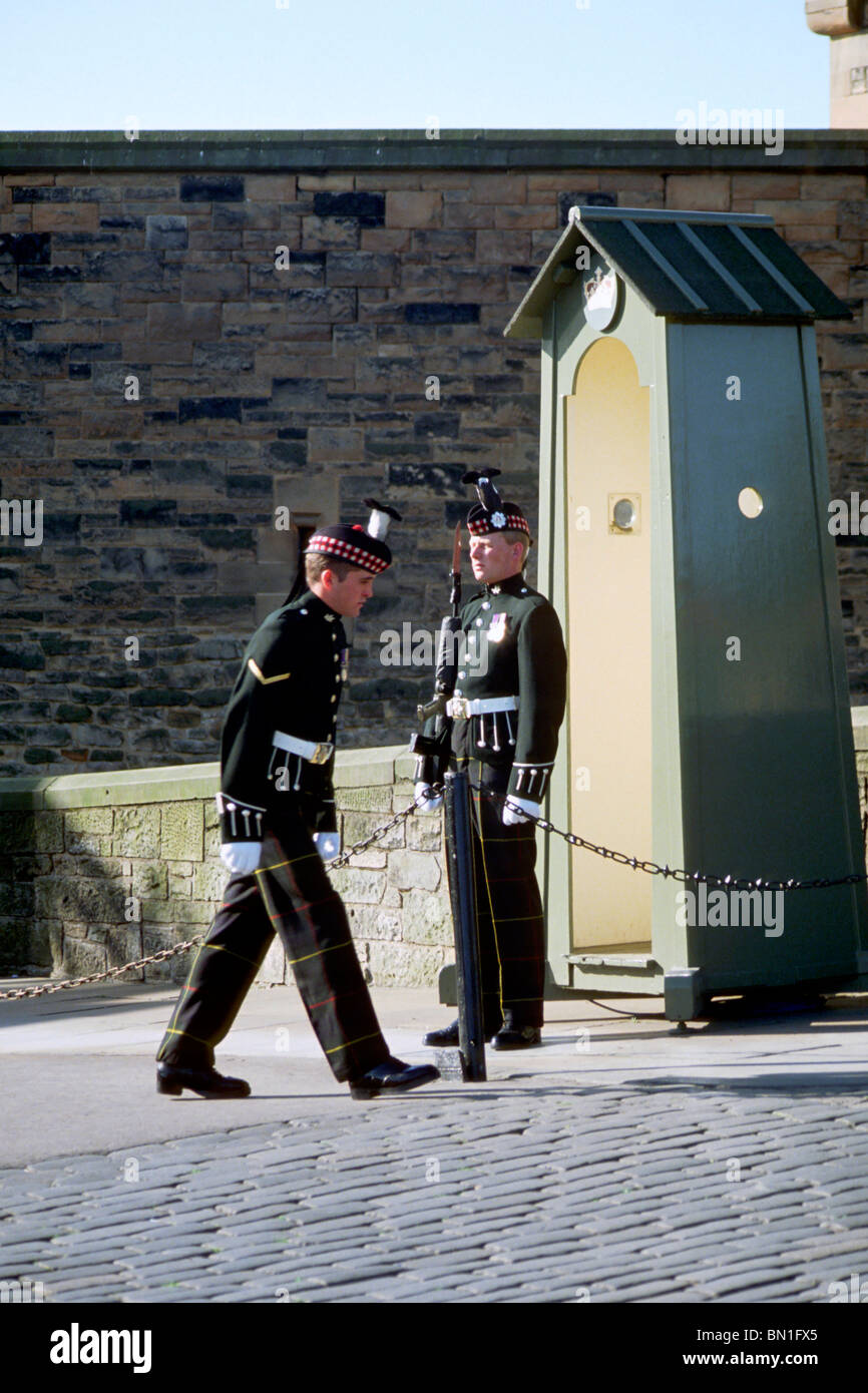 Guards, Edinburgh Castle, Scotland, Great Britain Stock Photo - Alamy