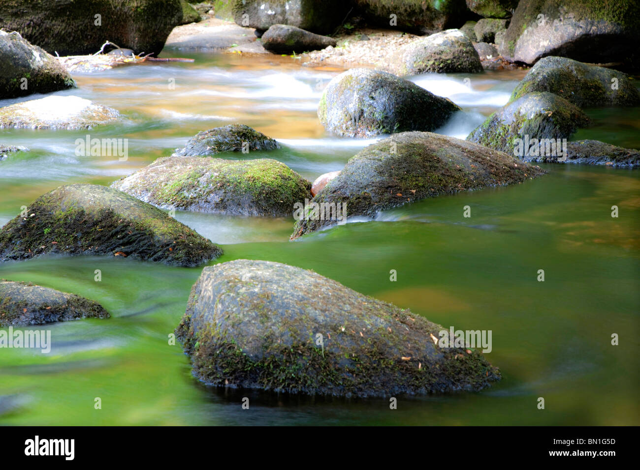 Dartmeet, Dartmoor National Park, Devon, England, Great Britain Stock ...