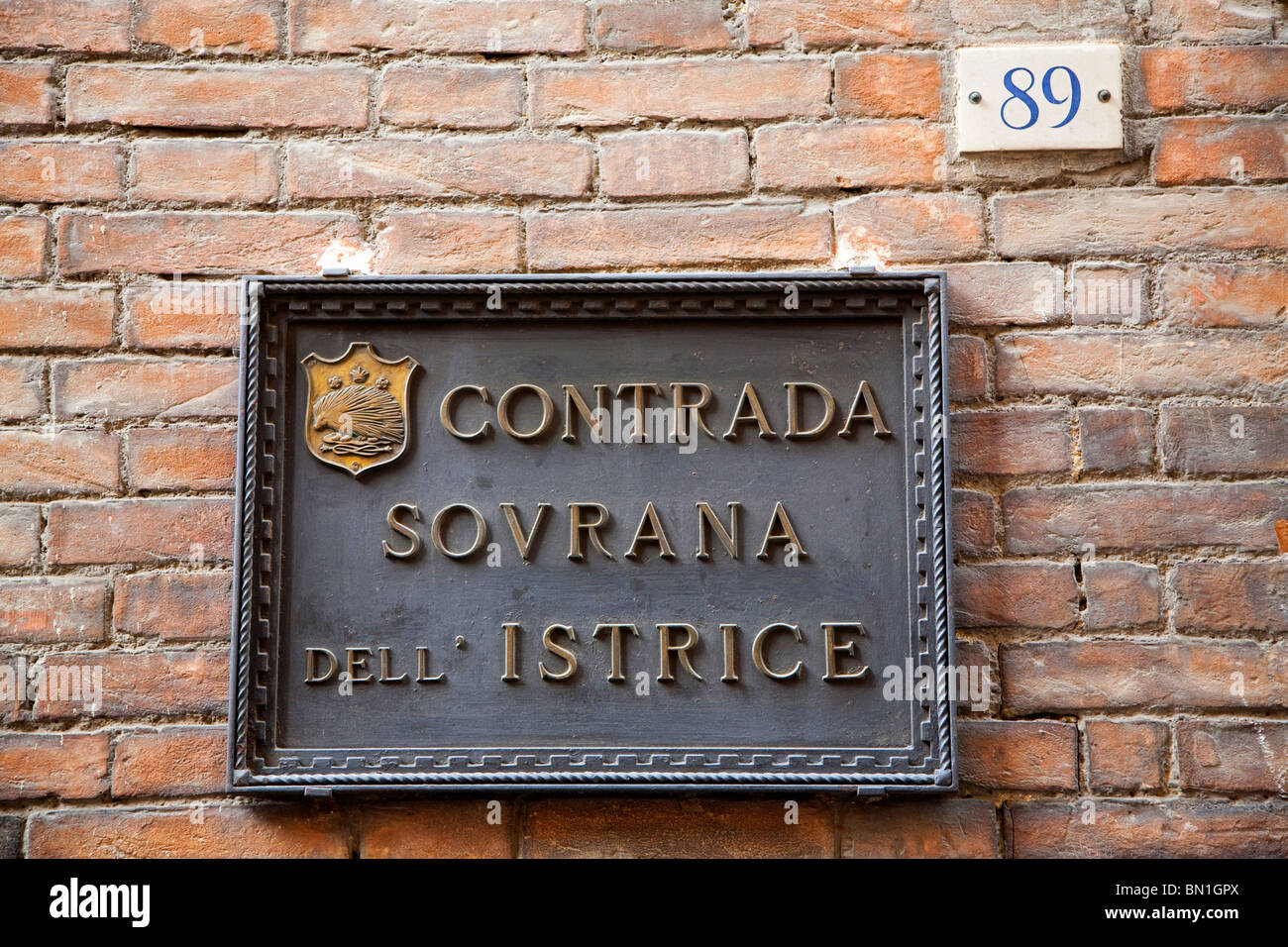 Contrada dell'Istrice, Siena, Tuscany, Italy Stock Photo - Alamy
