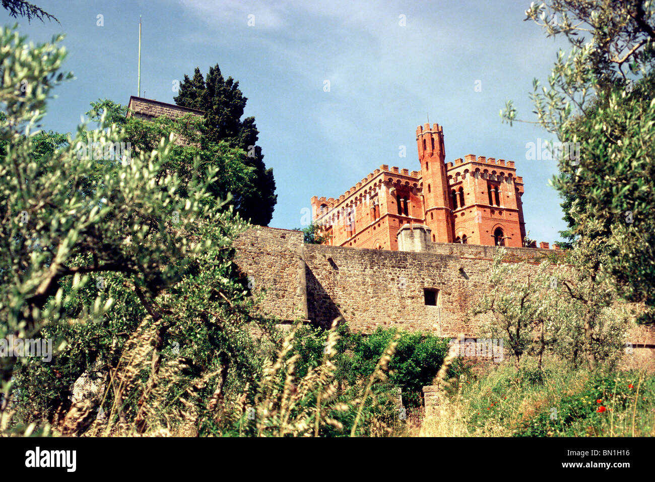 Il Castello di Brolio castle, Siena, Italy, Europe Stock Photo - Alamy