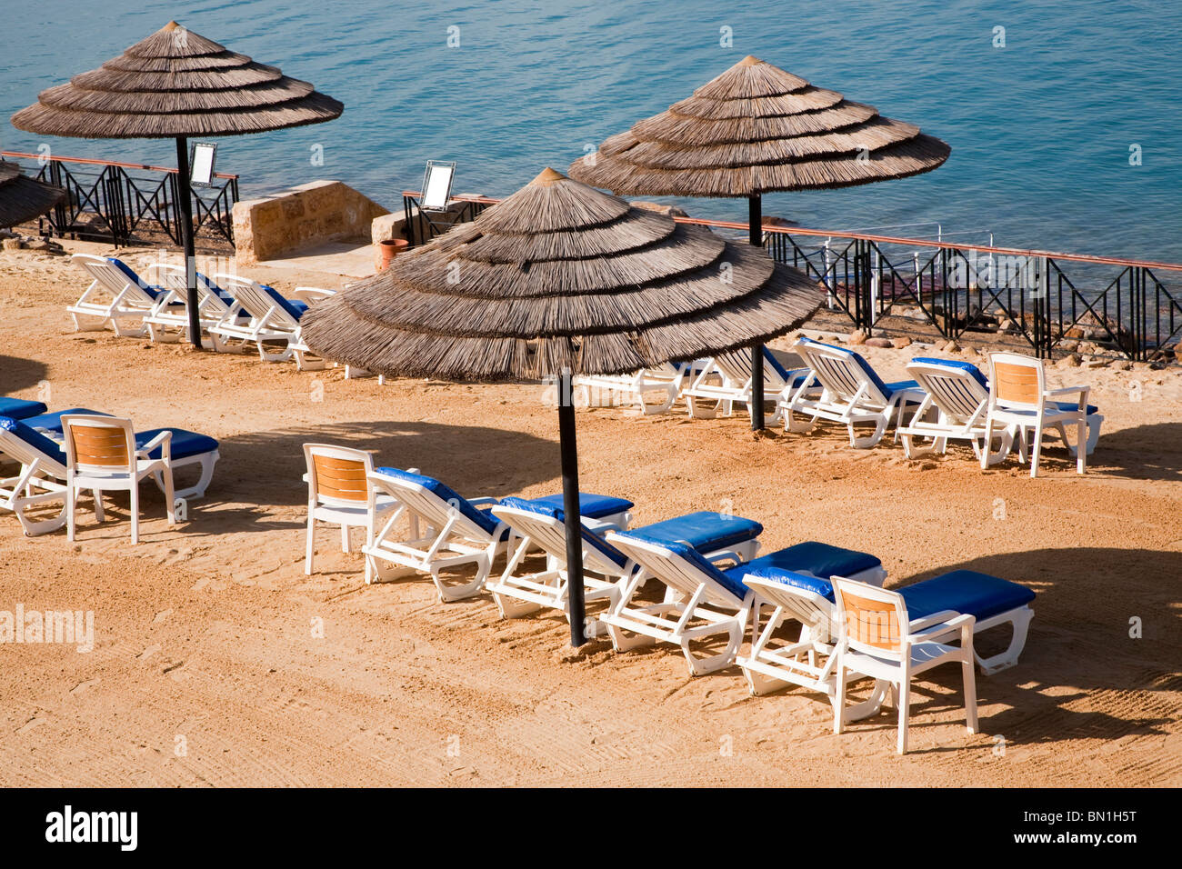 Middle East, Jordan, Dead Sea, 400 metres below sea level Stock Photo ...