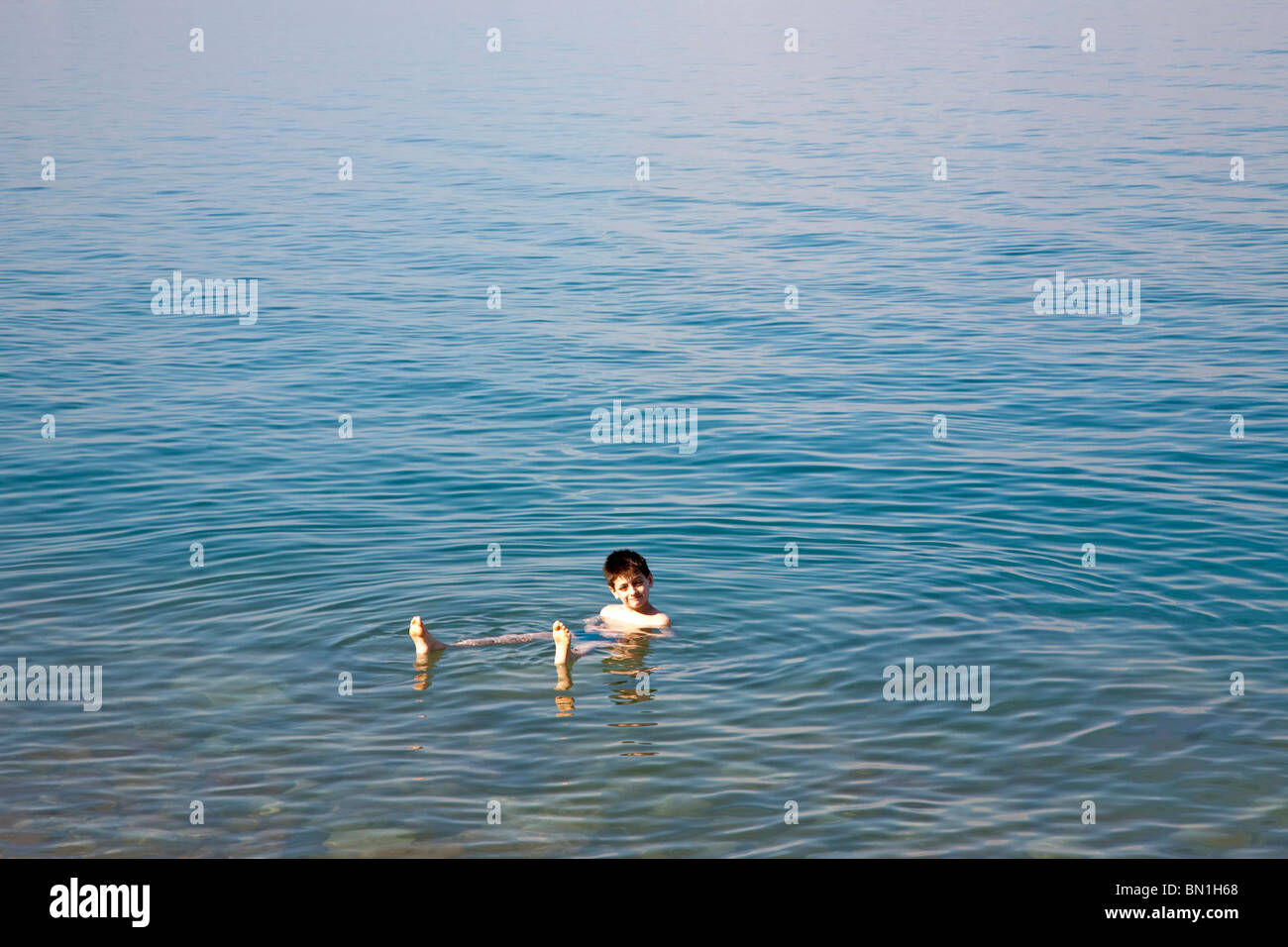Middle East, Jordan, Dead Sea, 400 metres below sea level Stock Photo ...