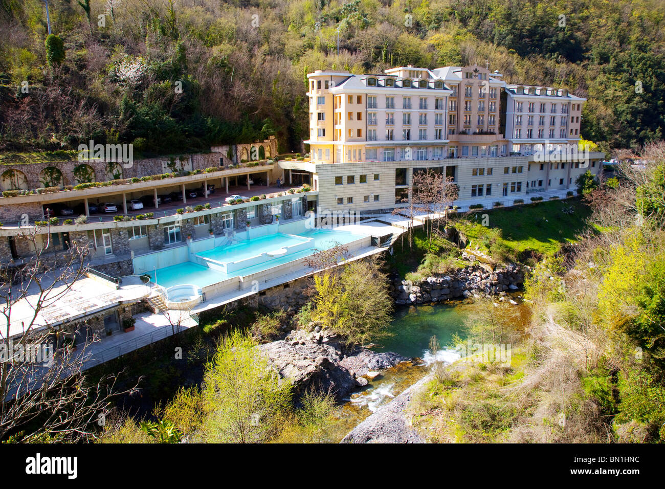 Europe, Italy, Liguria, Imperia, Pigna, Terme di Pigna, Wellness Hotel ...