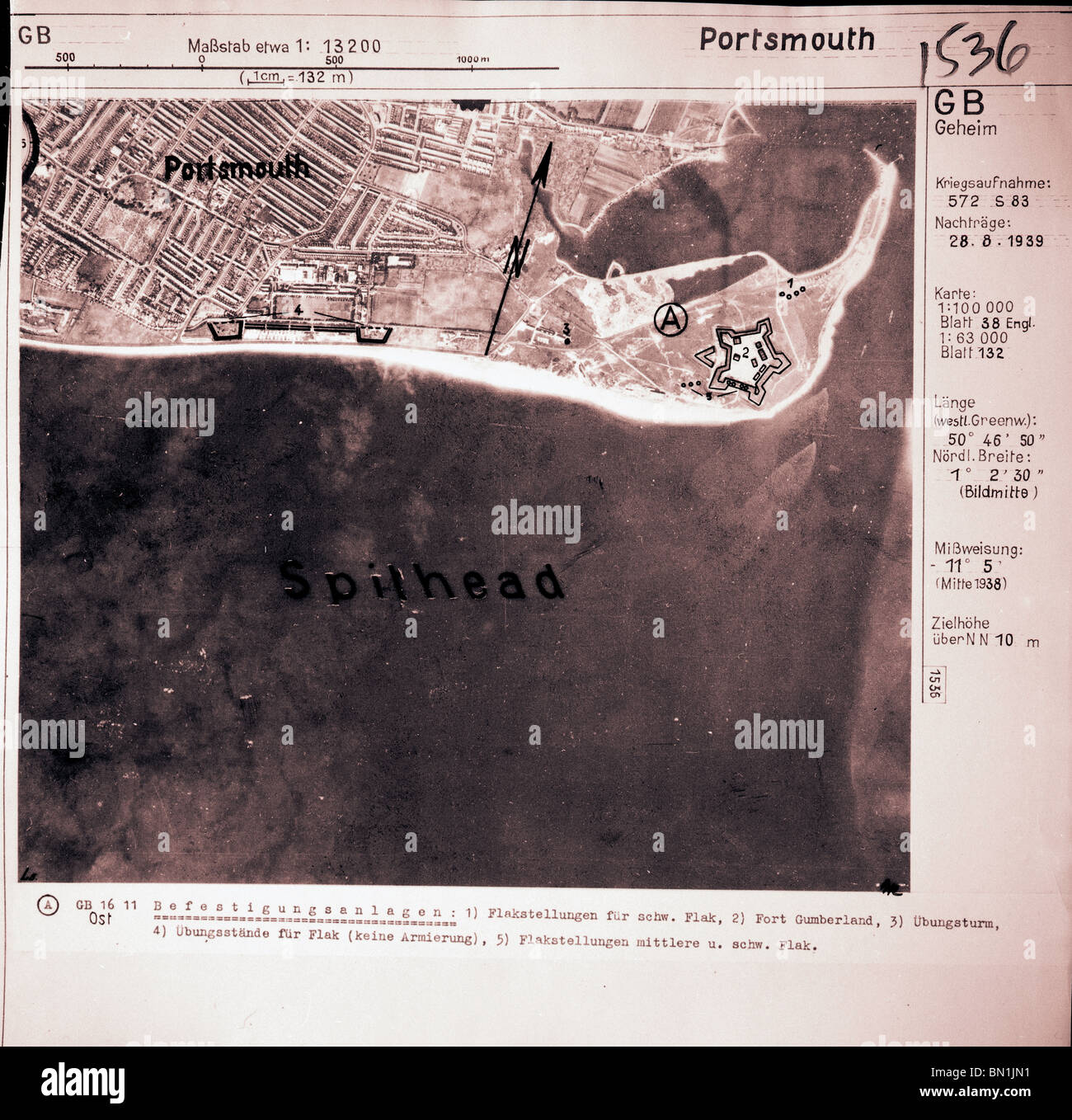 Spithead, Portsmouth - Hampshire 28th August 1939 Fort Cumberland ...