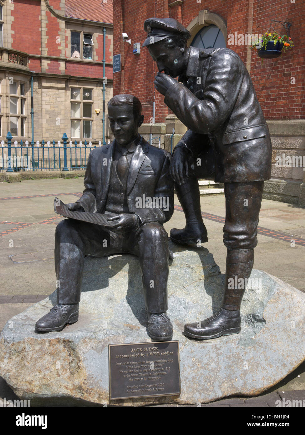 Statue of Jack Judge, music hall entertainer and composer of "It`s a ...