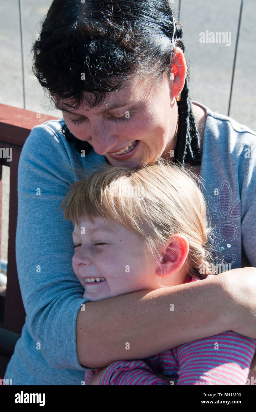 Shyann and her mom at Appleby Horse Fair Stock Photo - Alamy