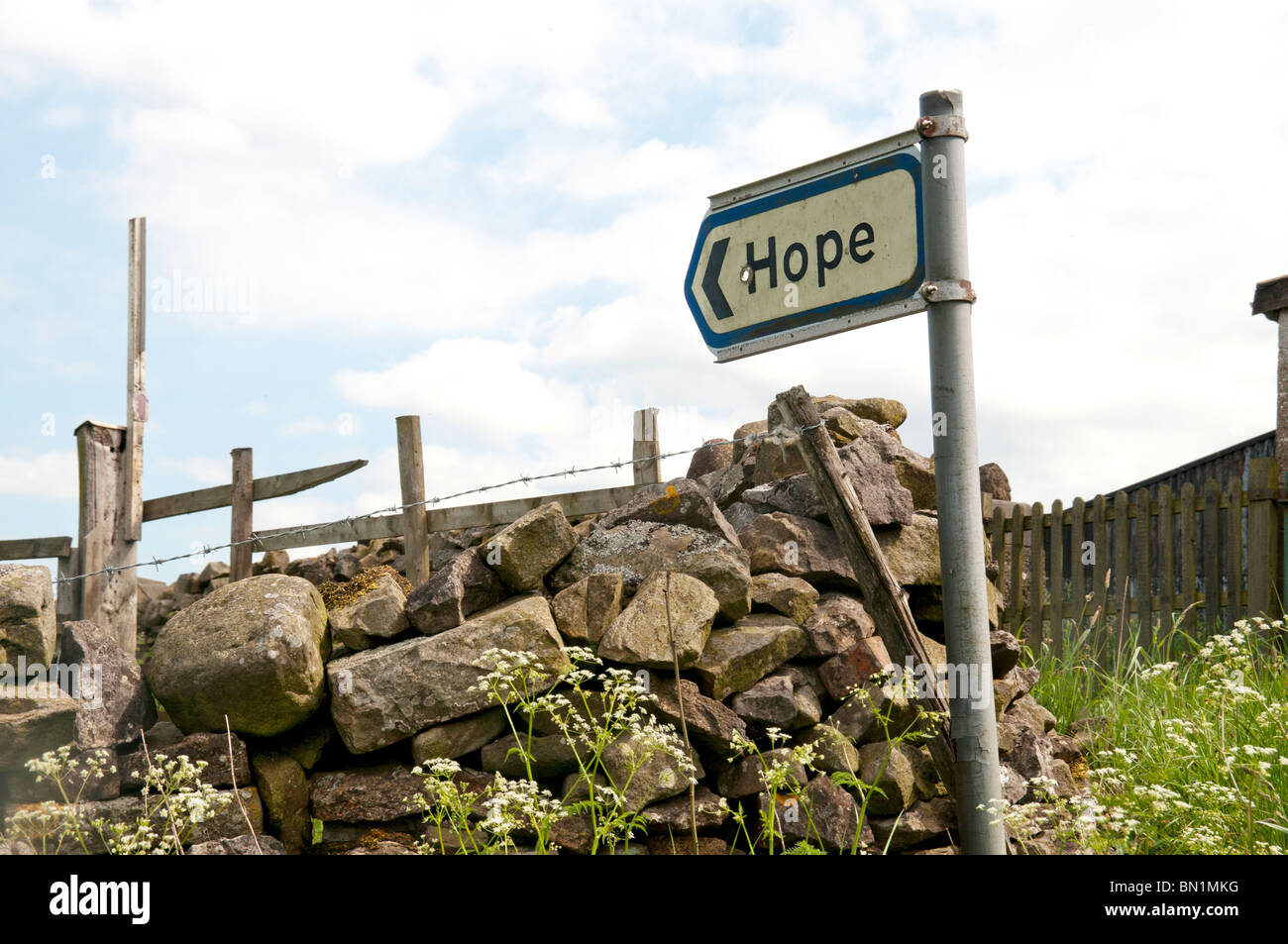 Hope, littie hamlet near the A66 in North Yorkshire Stock Photo - Alamy