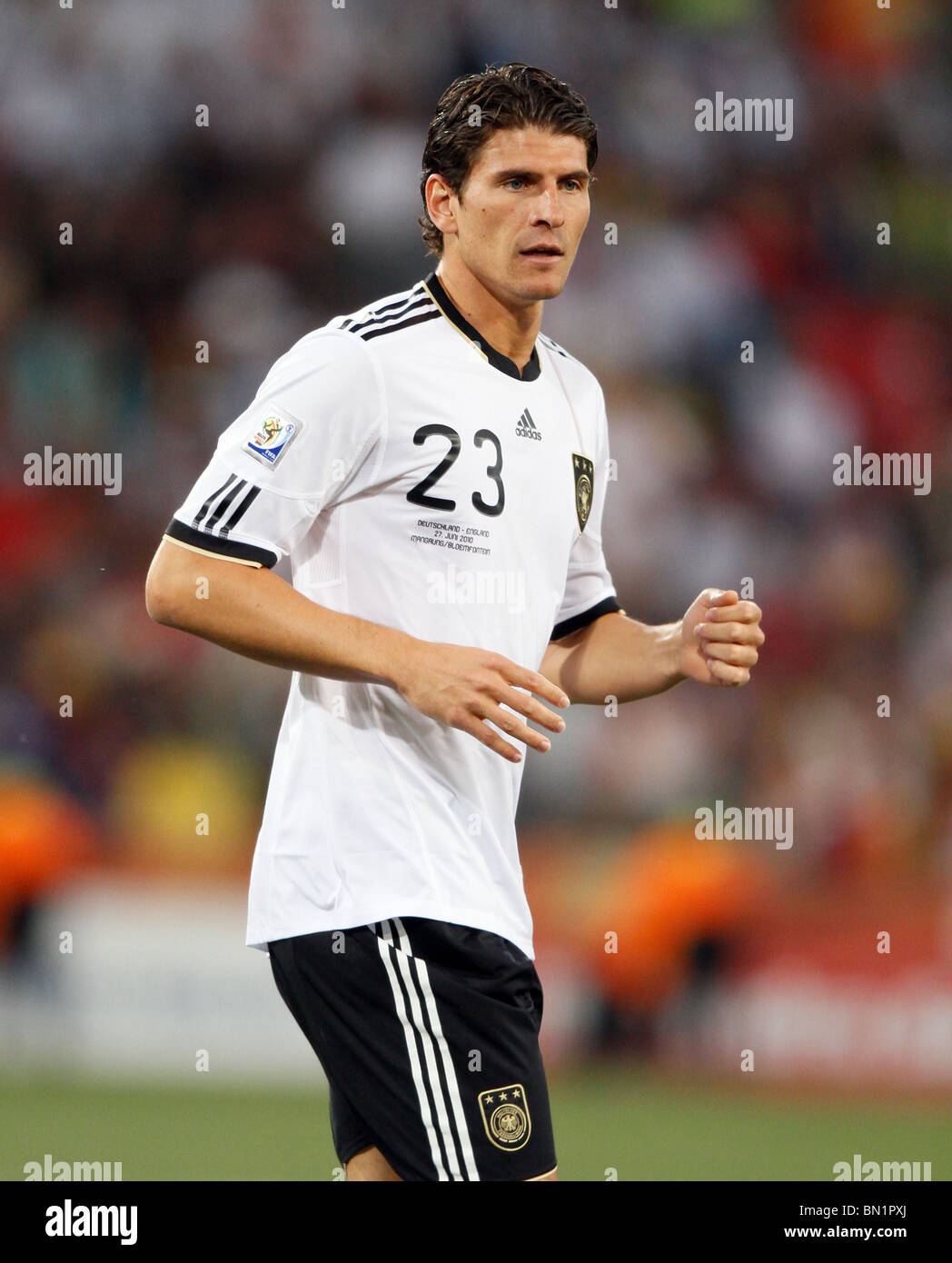 MARIO GOMEZ GERMANY V ENGLAND FREE STATE STADIUM BLOEMFONTEIN SOUTH ...