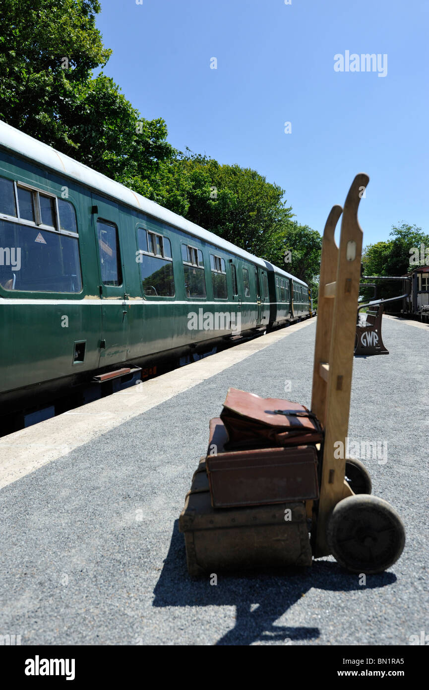 Old fashioned railway trolley hi-res stock photography and images - Alamy
