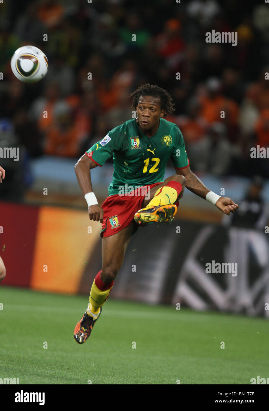 GAETAN BONG CAMEROON V NETHERLANDS GREEN POINT STADIUM CAPE TOWN SOUTH ...