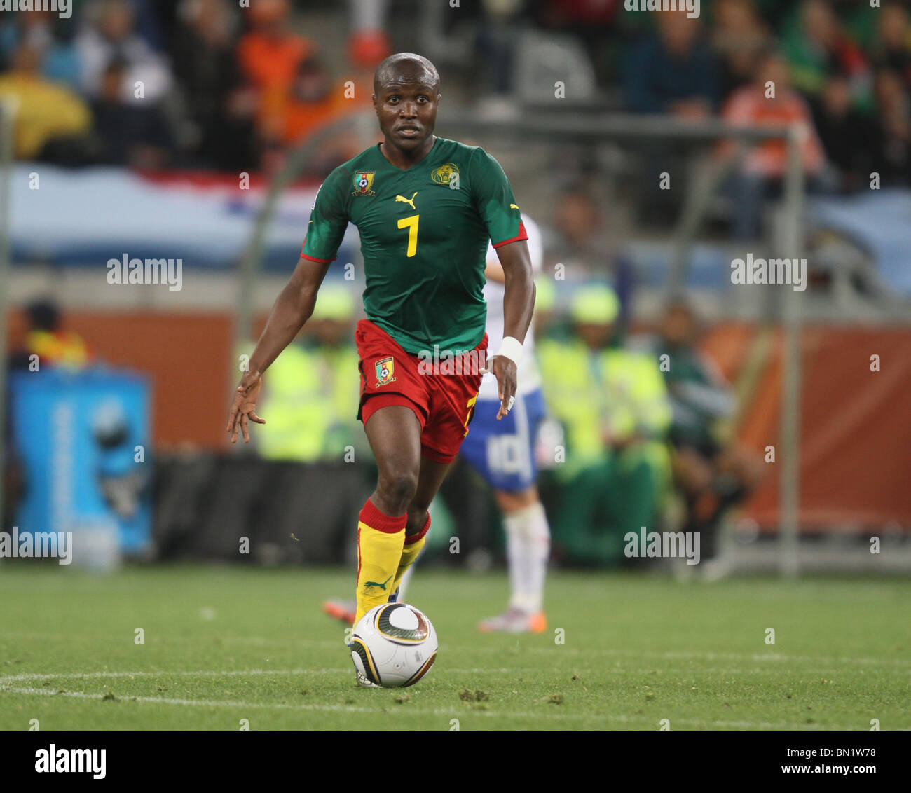 LANDRY NGUEMO CAMEROON V NETHERLANDS GREEN POINT STADIUM CAPE TOWN ...