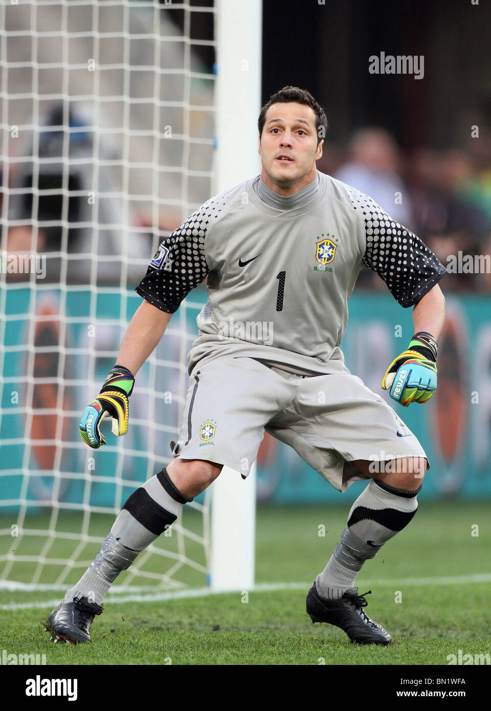 JULIO CESAR PORTUGAL V BRAZIL DURBAN STADIUM DURBAN SOUTH AFRICA 25 ...