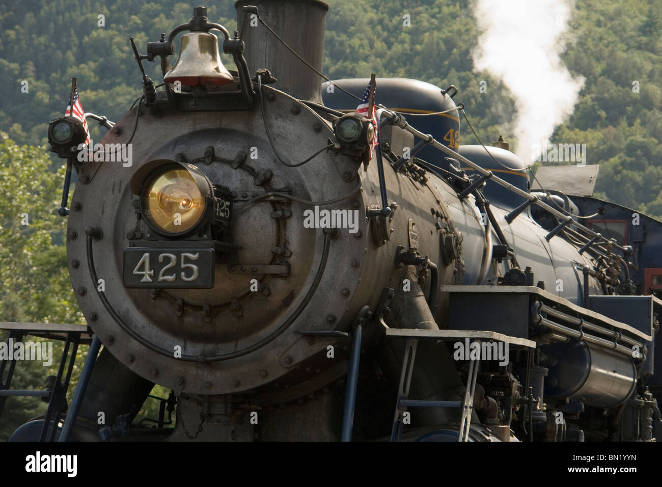 Steam Locomotive, Reading and Northern 425 at Jim Thorpe, PA Stock ...