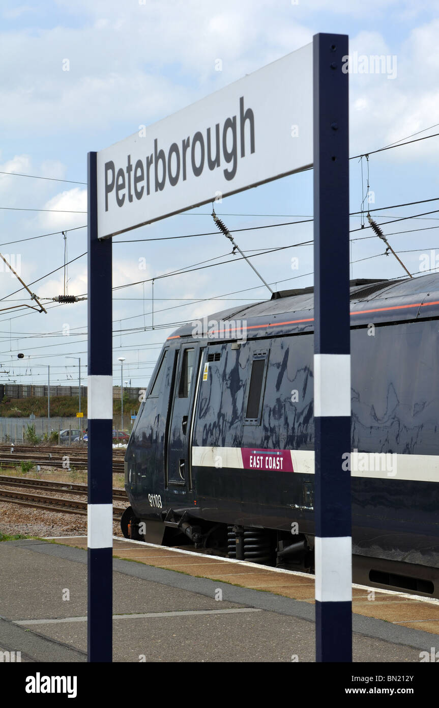British rail sign peterborough railway hi-res stock photography and ...