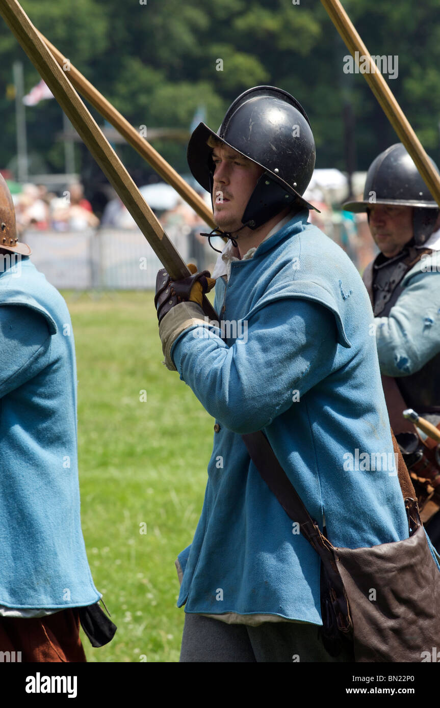 Pikemen of the English civil war re-enactment Society, The Sealed Knot ...