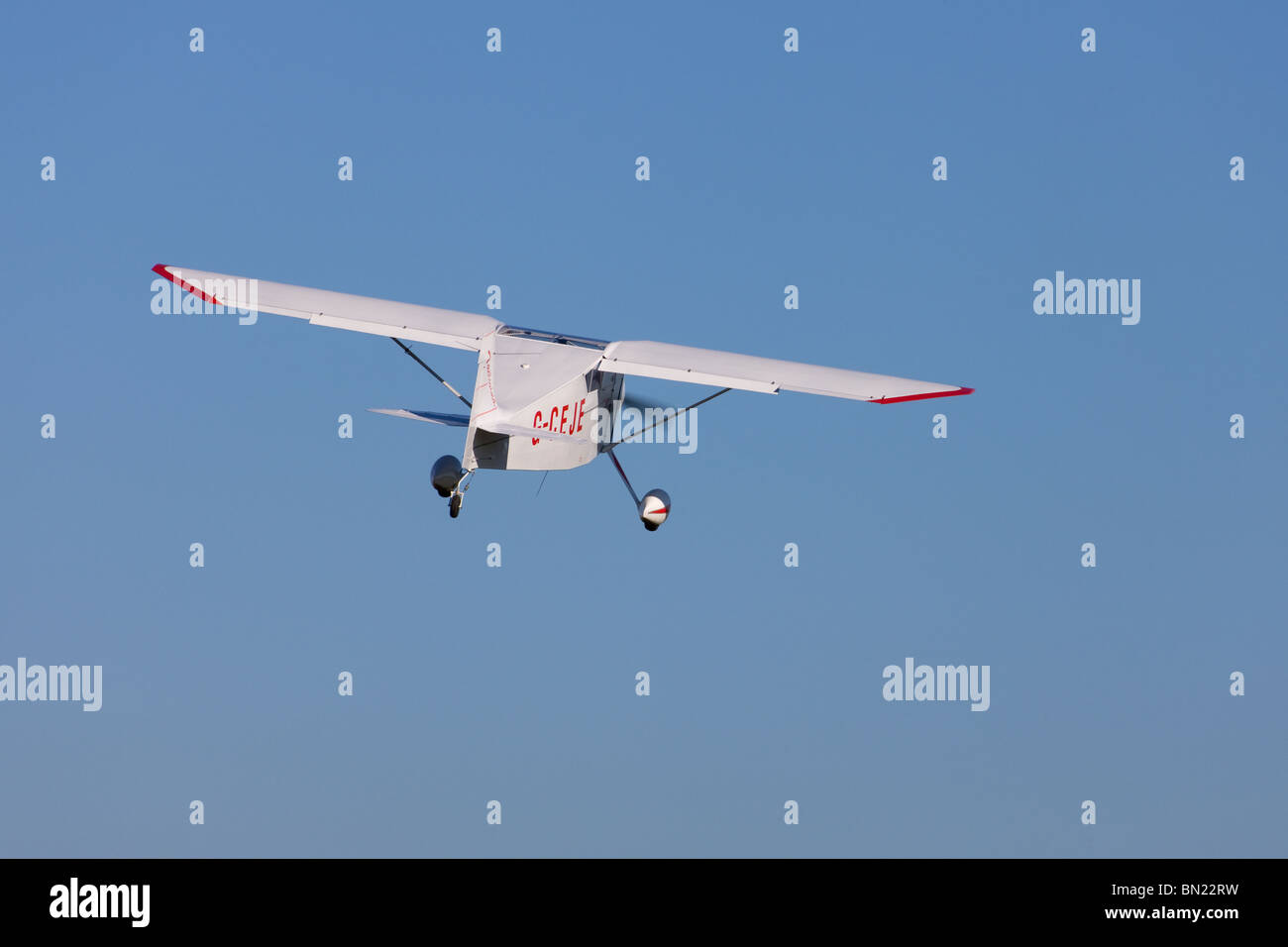 Wittman W10 Tailwind G-CEJE in flight after take-off from Breighton ...