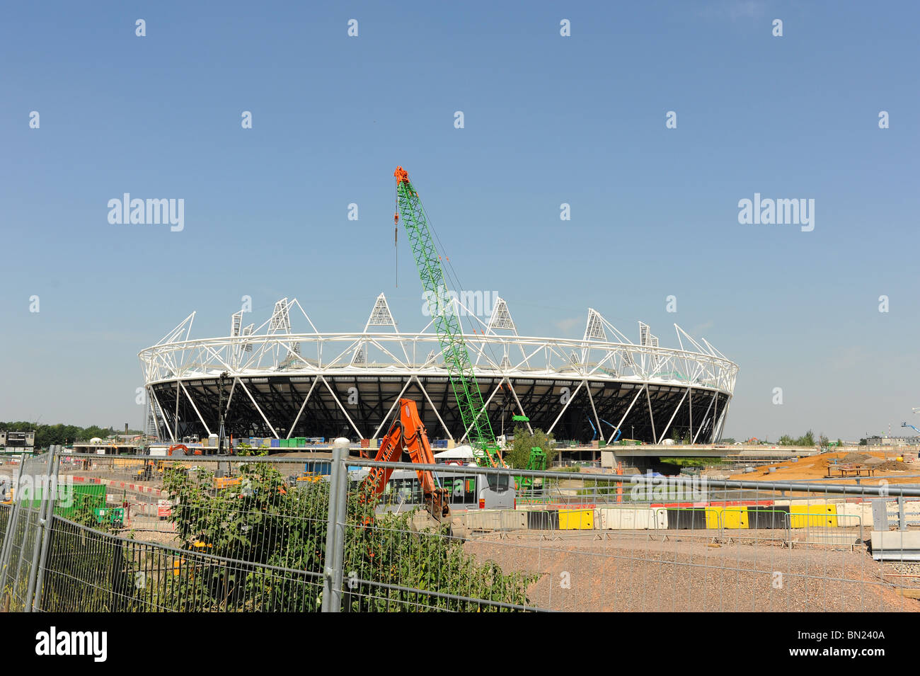 London Olympic Stadium 2012 site located in East London, England Stock ...