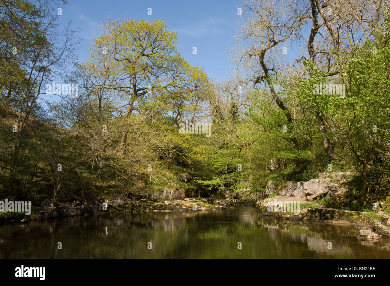 Blue Pool, Pwll Glas, Afon Mellte, Ystradfellte, Brecon Beacons ...