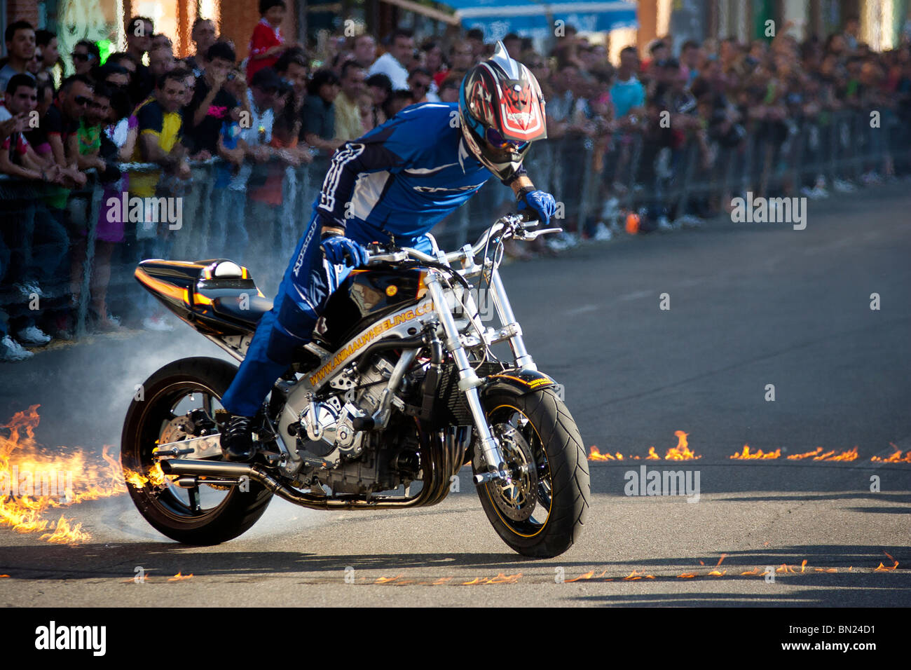 Superbike Show. Benavente, Spain Stock Photo - Alamy