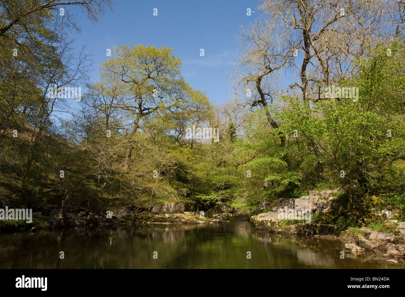 Blue Pool, Pwll Glas, Afon Mellte, Ystradfellte, Brecon Beacons ...
