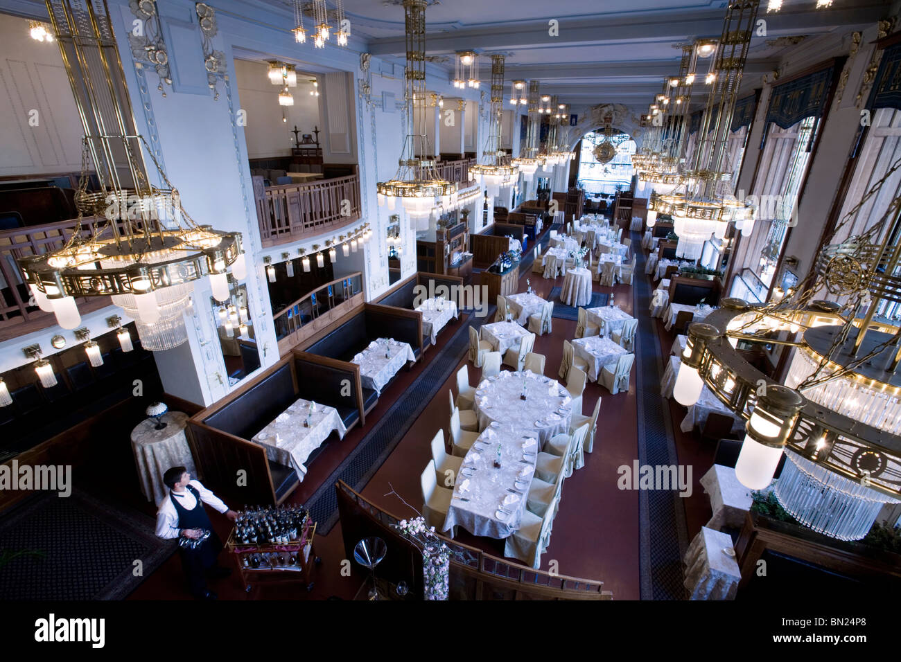 Obecni Dum Restaurant, Prague Stock Photo - Alamy