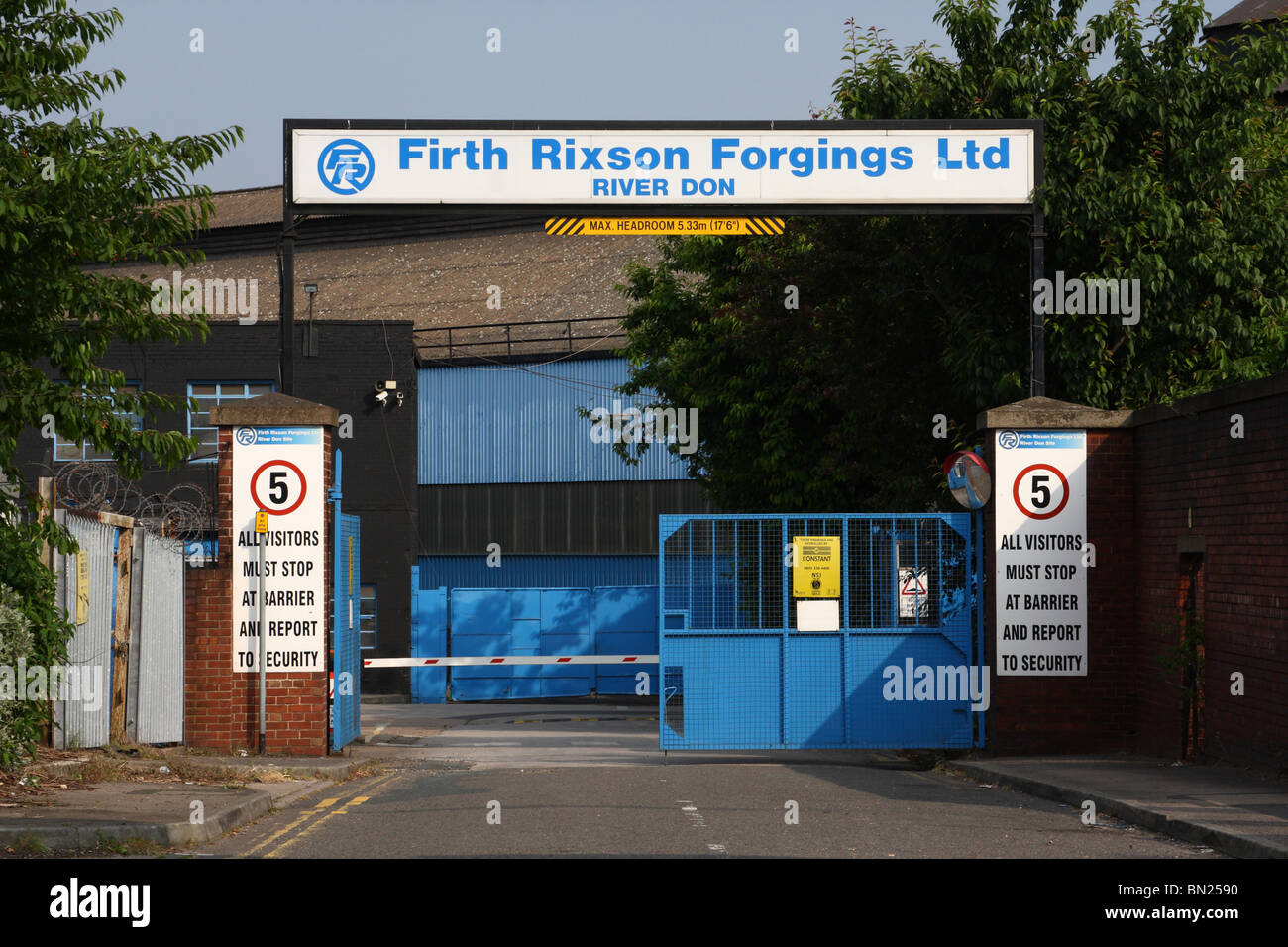 Firth Rixson Forgings Ltd, steel works in Sheffield, South Yorkshire ...