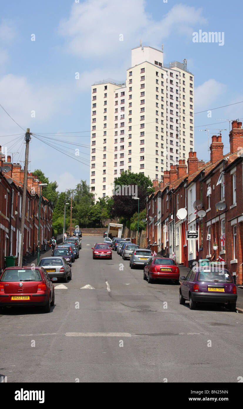 A street in the Sneinton area of Nottingham, England, U.K Stock Photo ...