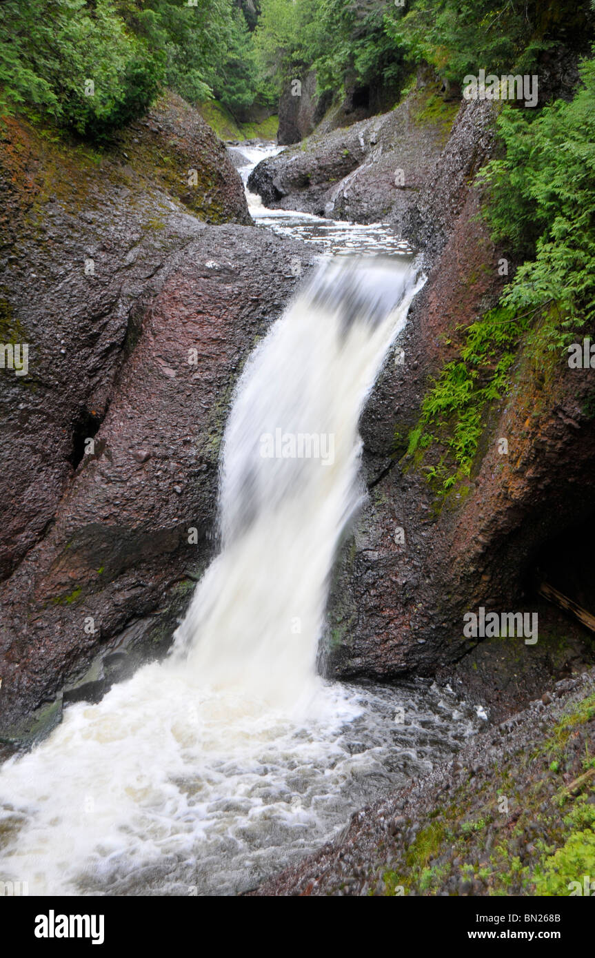 Gorge Falls on Black River Gogebic County Upper Peninsula Michigan ...